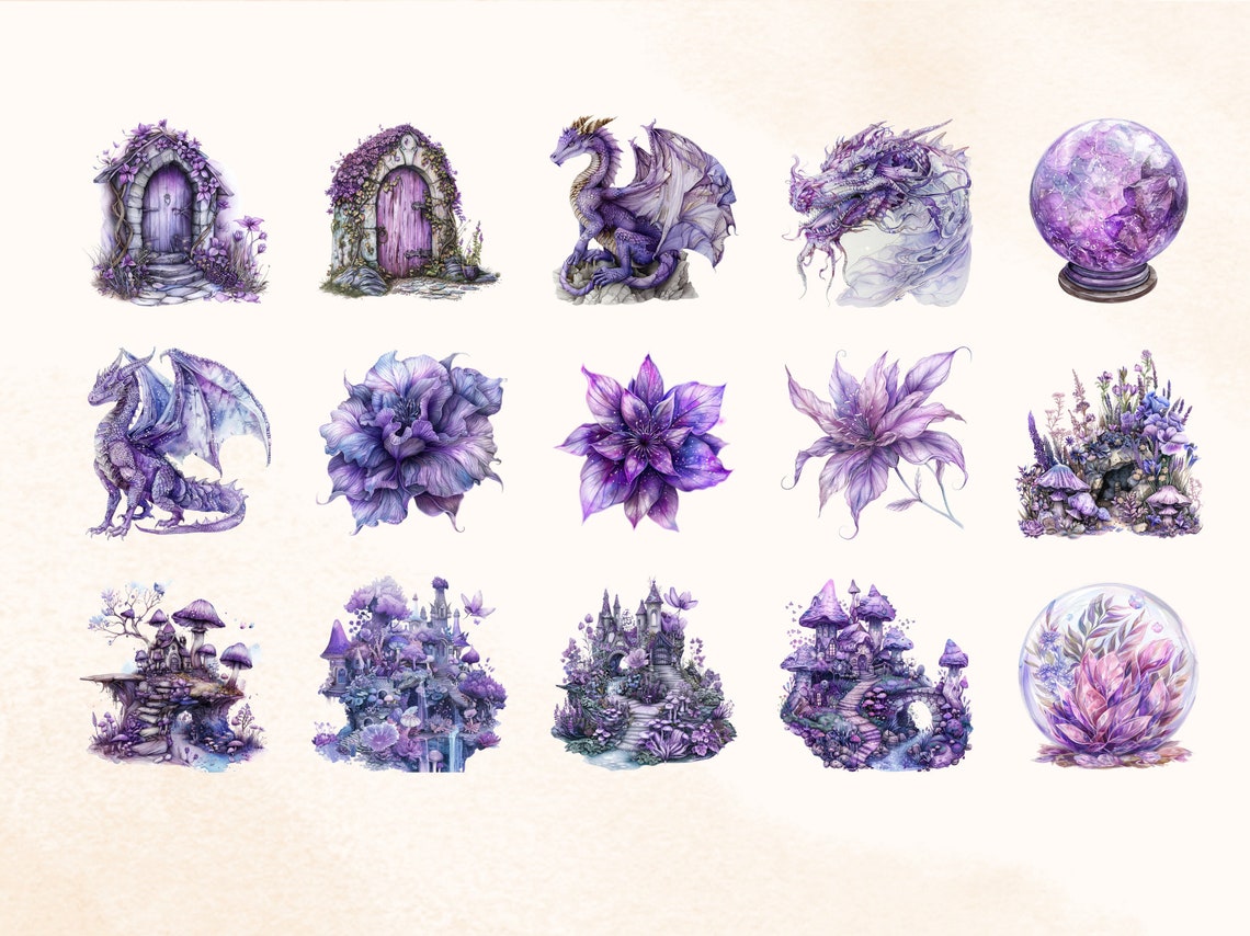 51 PNG Watercolour Purple Fairy Clipart, Fairies Png, Fantasy Art ...