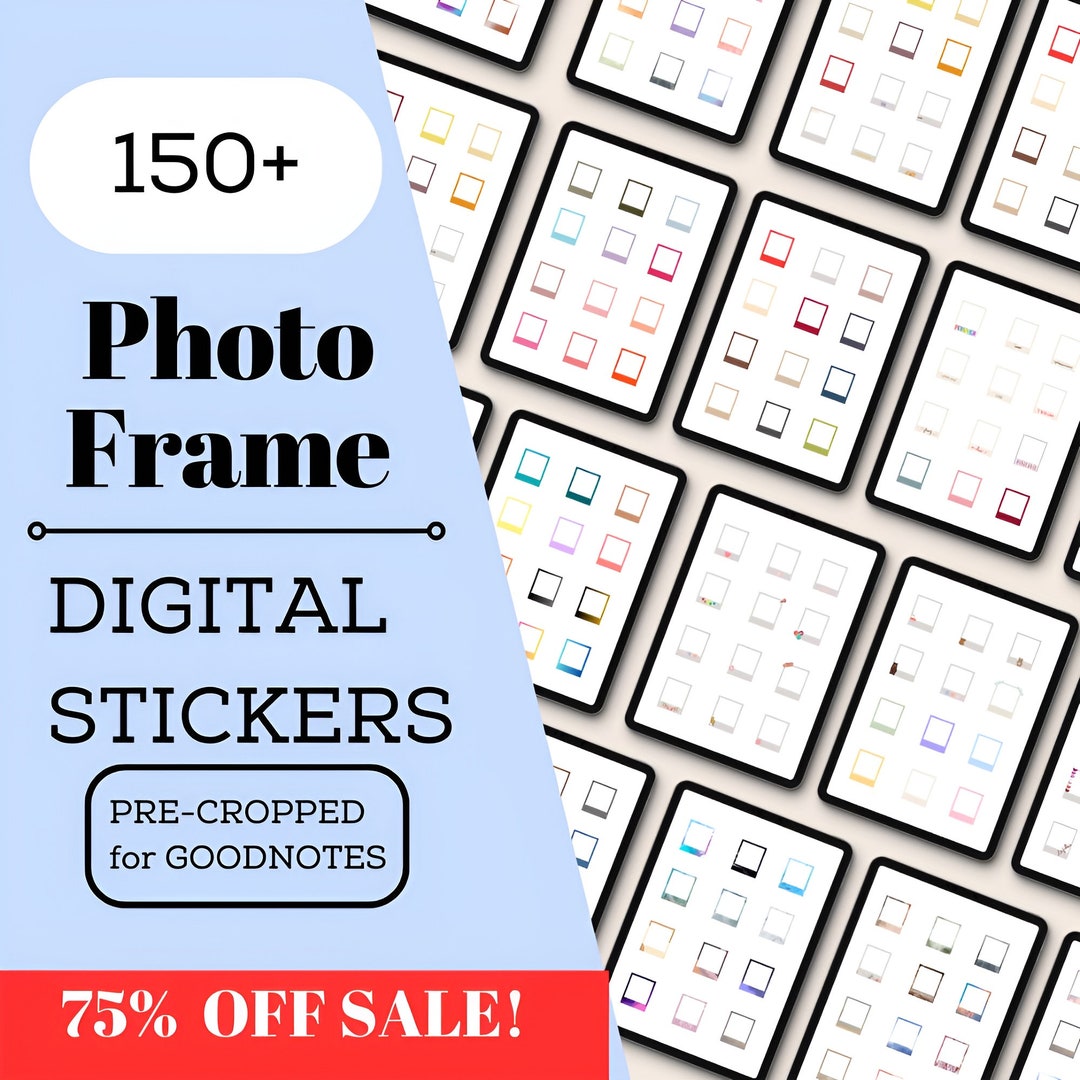 Photo Frames Digital Stickers, Photos & Camera, Picture Frames, Digital ...