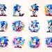 40 Sonic Clipart Set 300 DPI, High-resolution, Transparent Background ...
