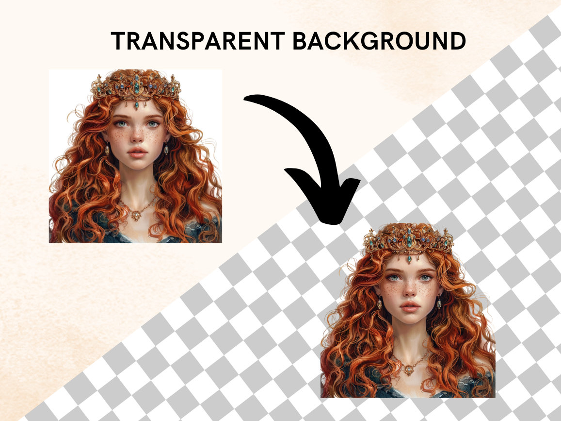 70 Princess Merida Brave Clipart, PNG, Full Commercial Use, Watercolor ...