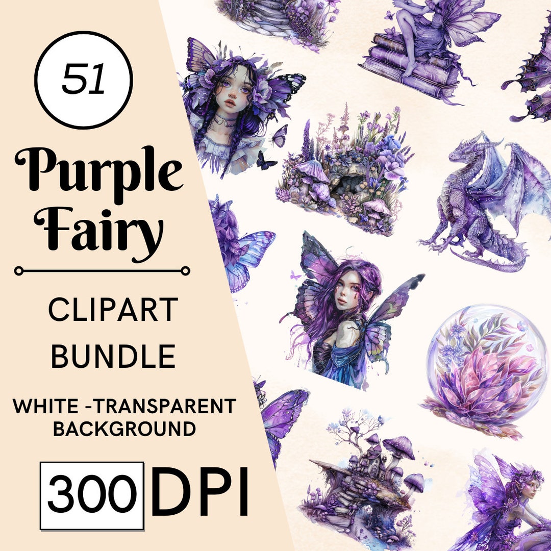 51 PNG Watercolour Purple Fairy Clipart, Fairies Png, Fantasy Art ...