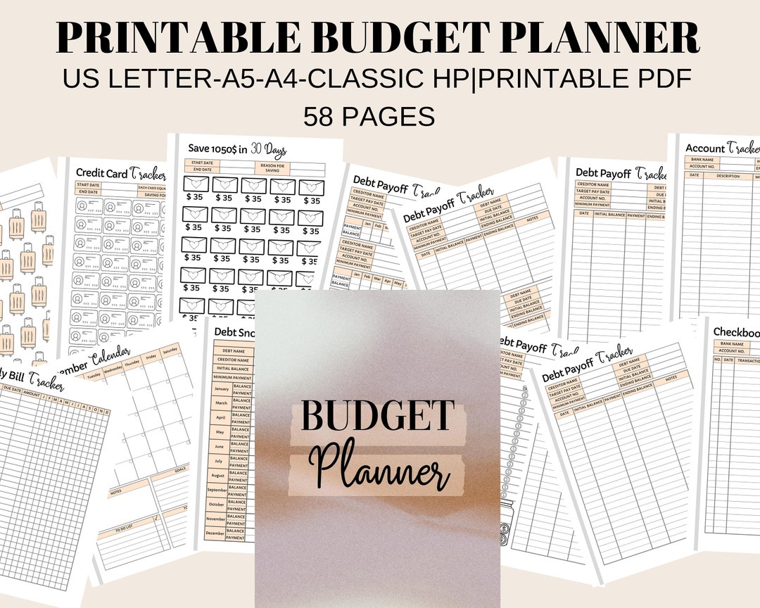 Printable Budget Planner Bundle Budget Planner Kit Weekly Budget ...
