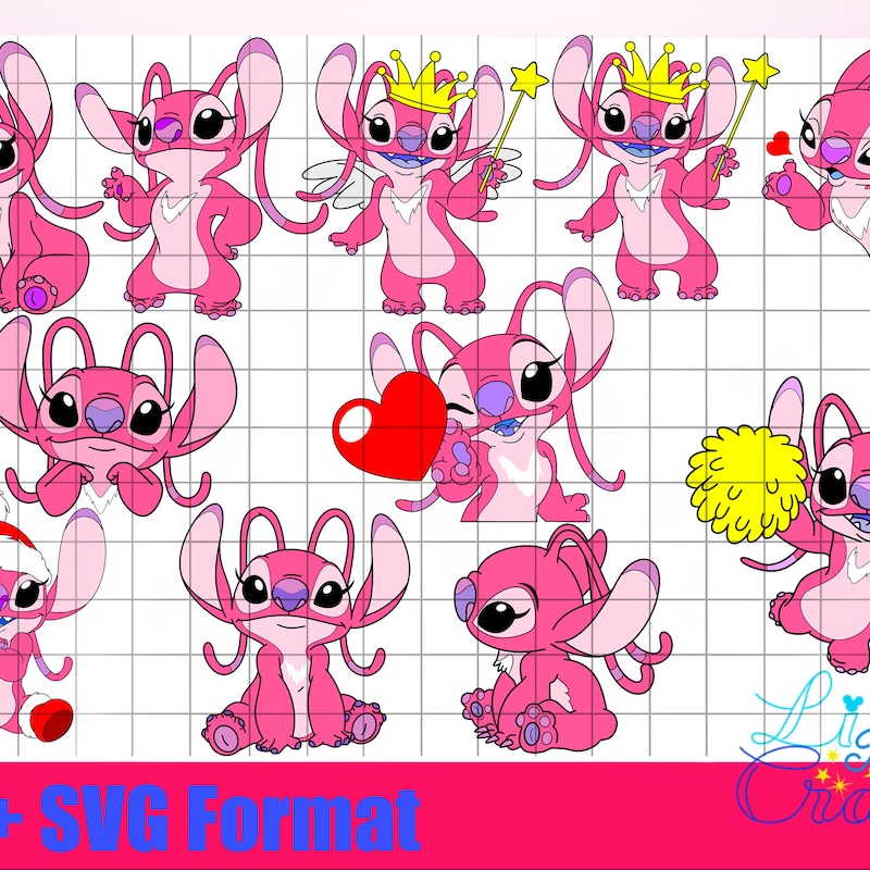 Stitch and Angel Png - Etsy