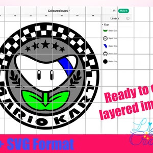 Mario Kart 4 Grand Prix Cup Emblems PNG + SVG Coloured Layers and ...