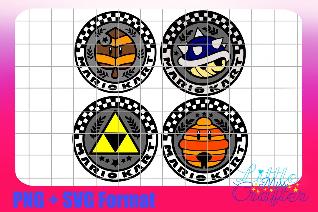 Mario Kart 4 Grand Prix Cup Emblems PNG + SVG Coloured Layers and ...