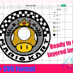Mario Kart 4 Grand Prix Cup Emblems PNG + SVG Coloured Layers and ...