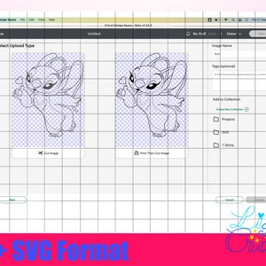 Angel Experiment 624 Lilo and Stitch SVG and PNG in Colour and Black ...