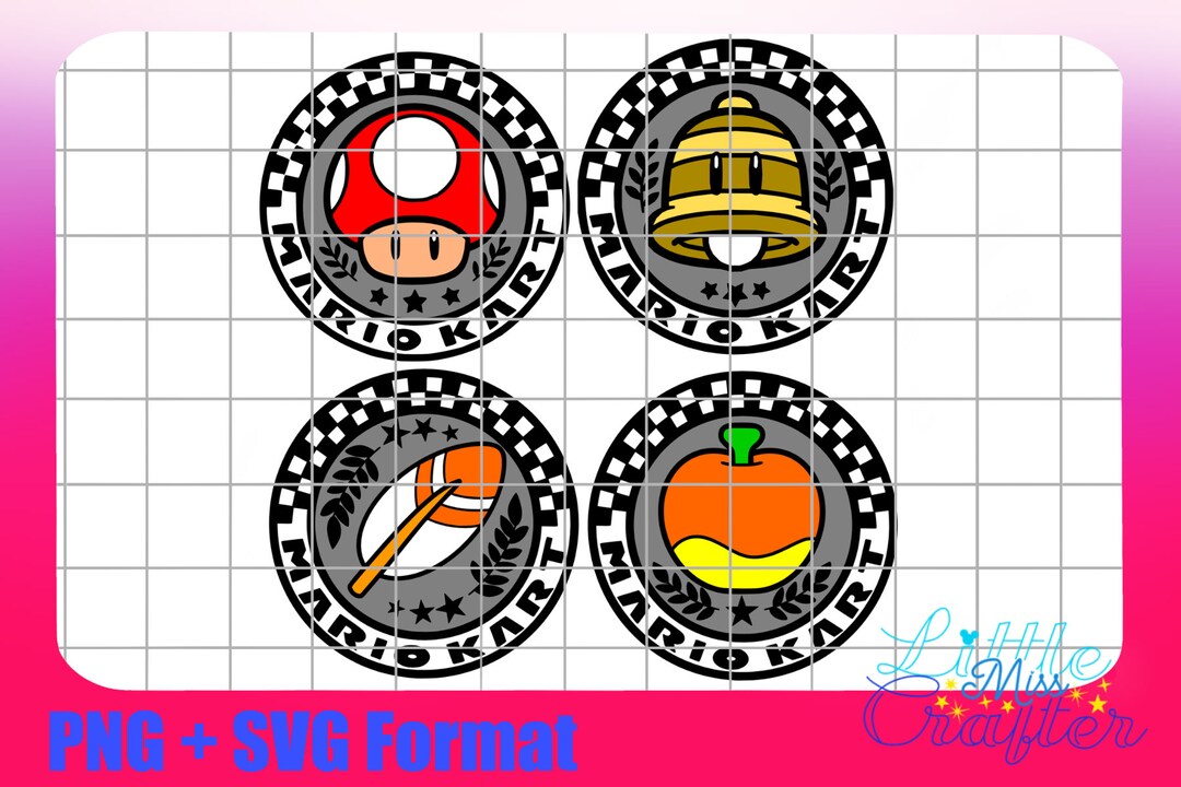 Mario Kart 4 Grand Prix Cup Emblems PNG + SVG Coloured Layers and ...