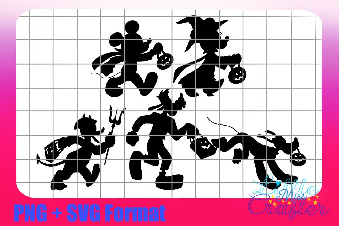 Halloween Character SVG Mickey and Friends SVG PNG Can Be Used for Many ...