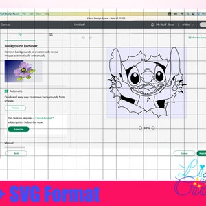 Stitch Bursting Out or Escaping PNG and SVG File in Both Colour and ...