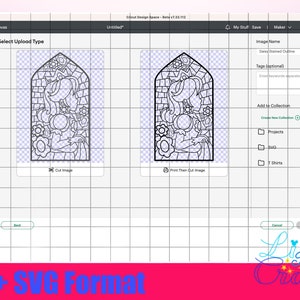 Princess Daisy Mario Stained Glass SVG and PNG Digital Files Great for ...