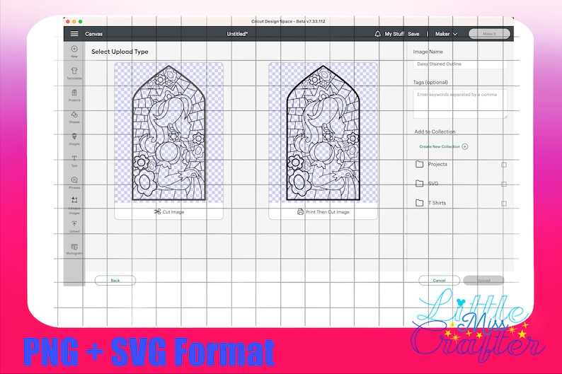 Princess Daisy Mario Stained Glass SVG and PNG Digital Files Great for ...