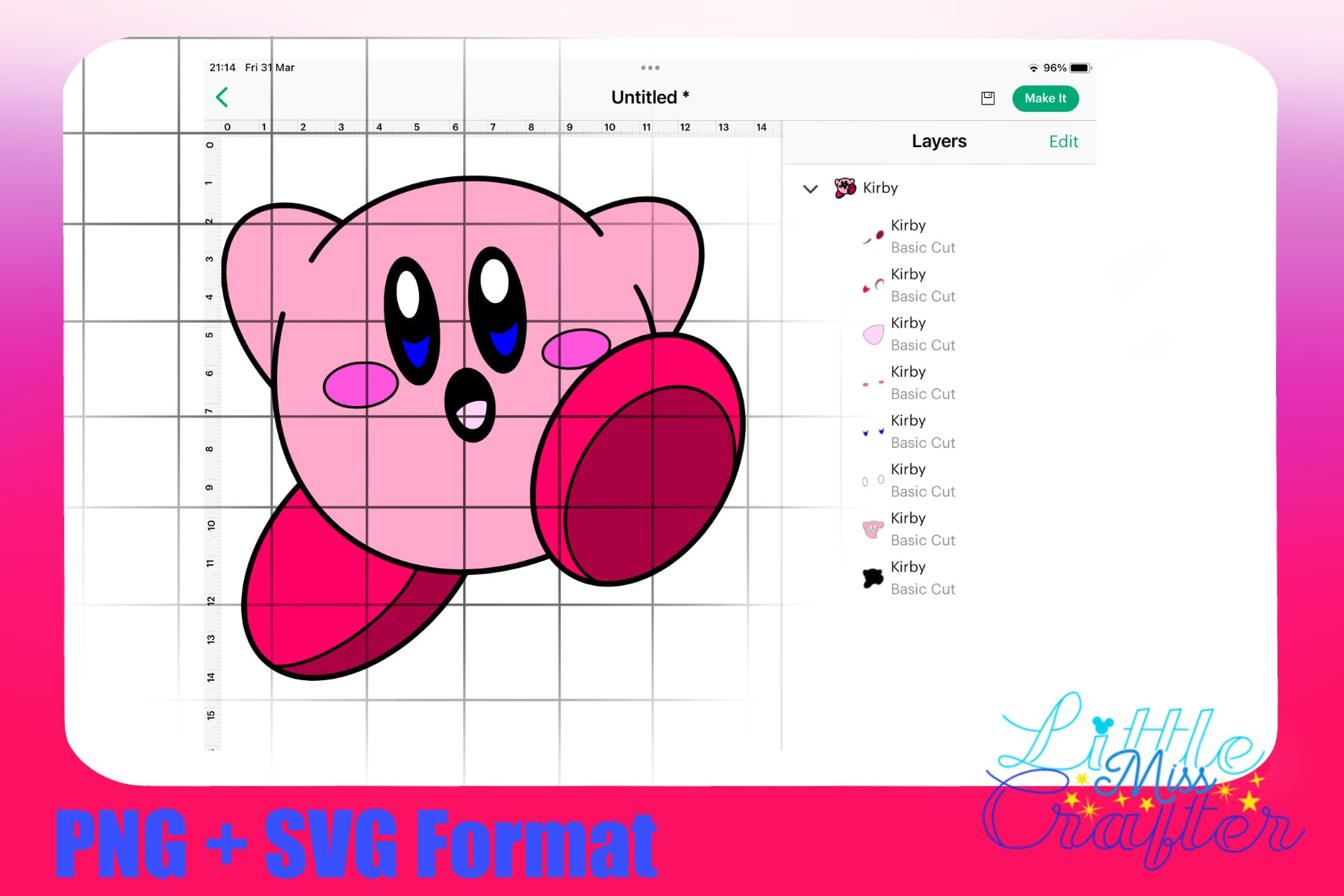 Bundle 1 Kirby Images and Stars 24 PNG and SVG Outline Black - Etsy