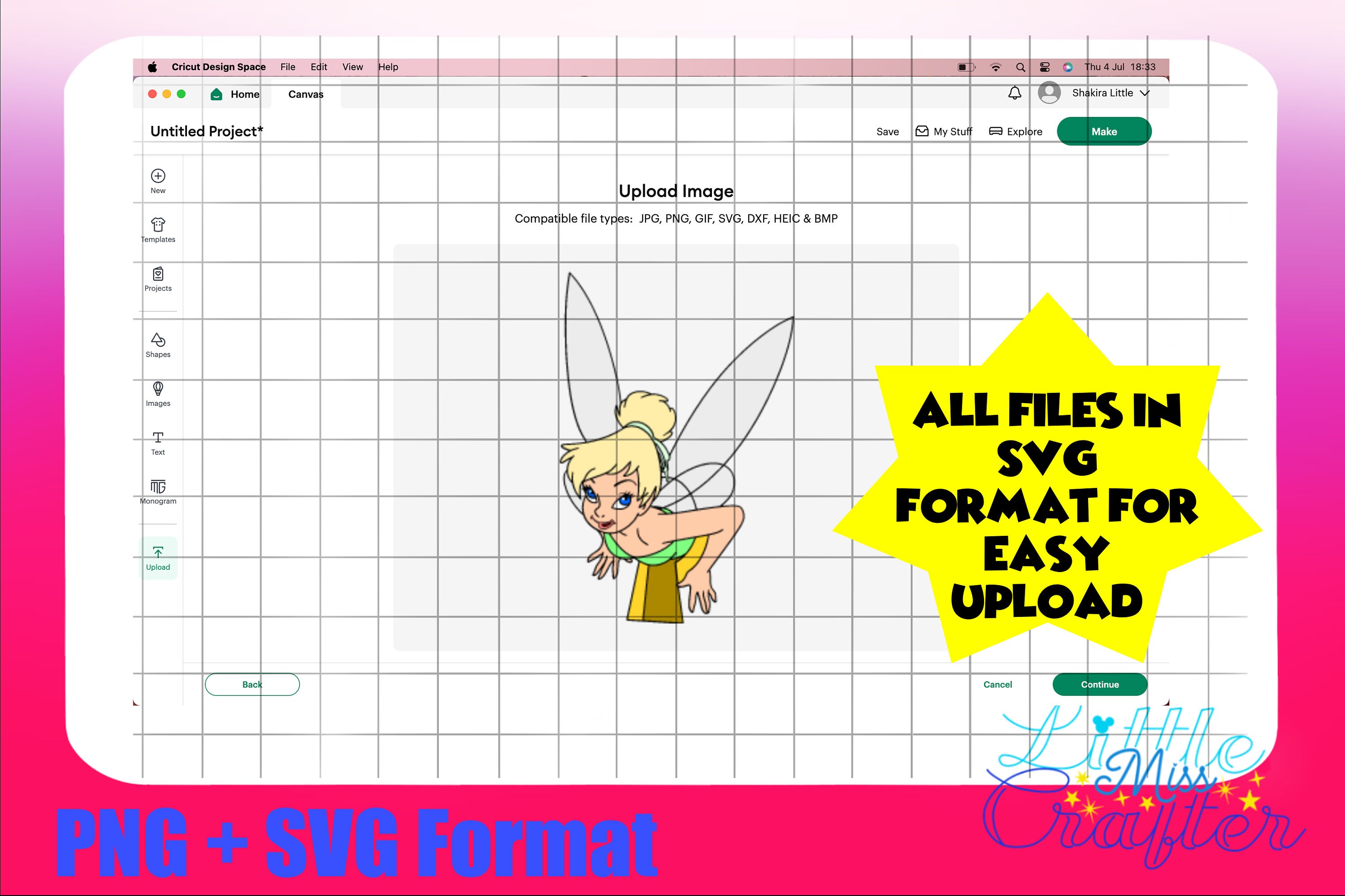 16 Pixie Fairy Tink PNG SVG Tinkerbell Colour and Black and White Peter ...