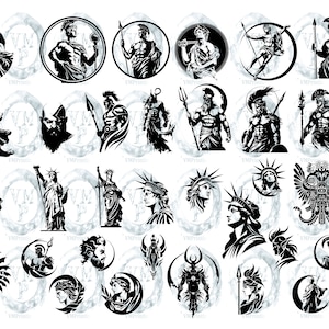 Roman Gods Icon Set – 251 SVG & PNG Clipart Graphics - Etsy