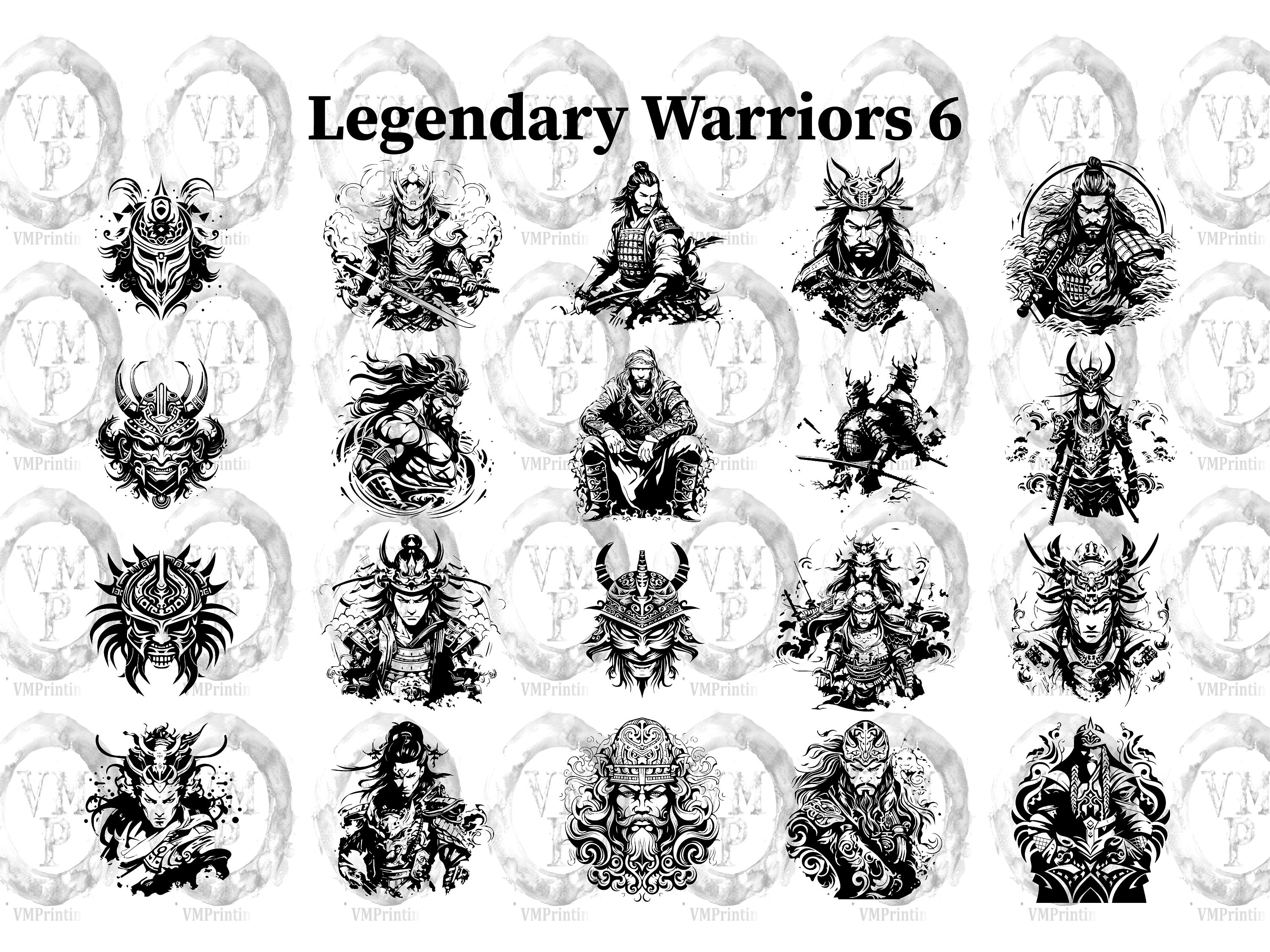 SVG & PNG - Set of 155 Legendary Warrior Icons Bundle - Alexander ...