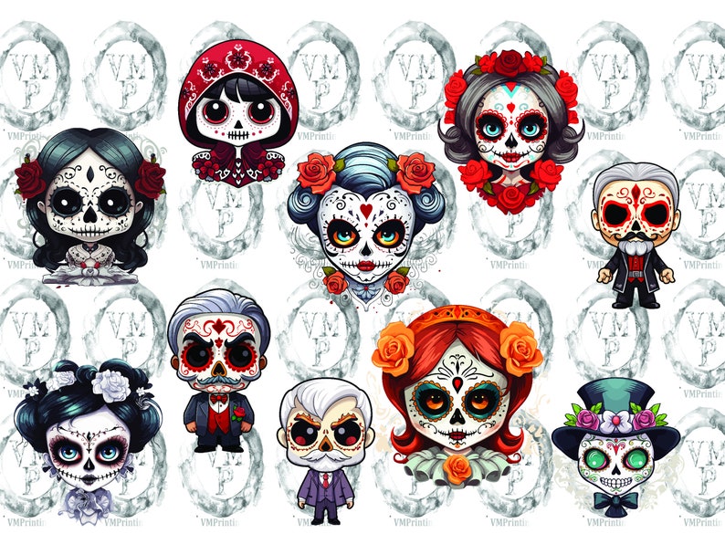 Set of 80 Chibi Designs Clipart Bundle-300 DPI PNG & Svg-the Sugar ...