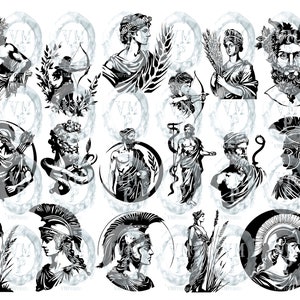 Greek Gods Icon Bundle – Mythology Clipart, SVG & PNG (commercial Use ...