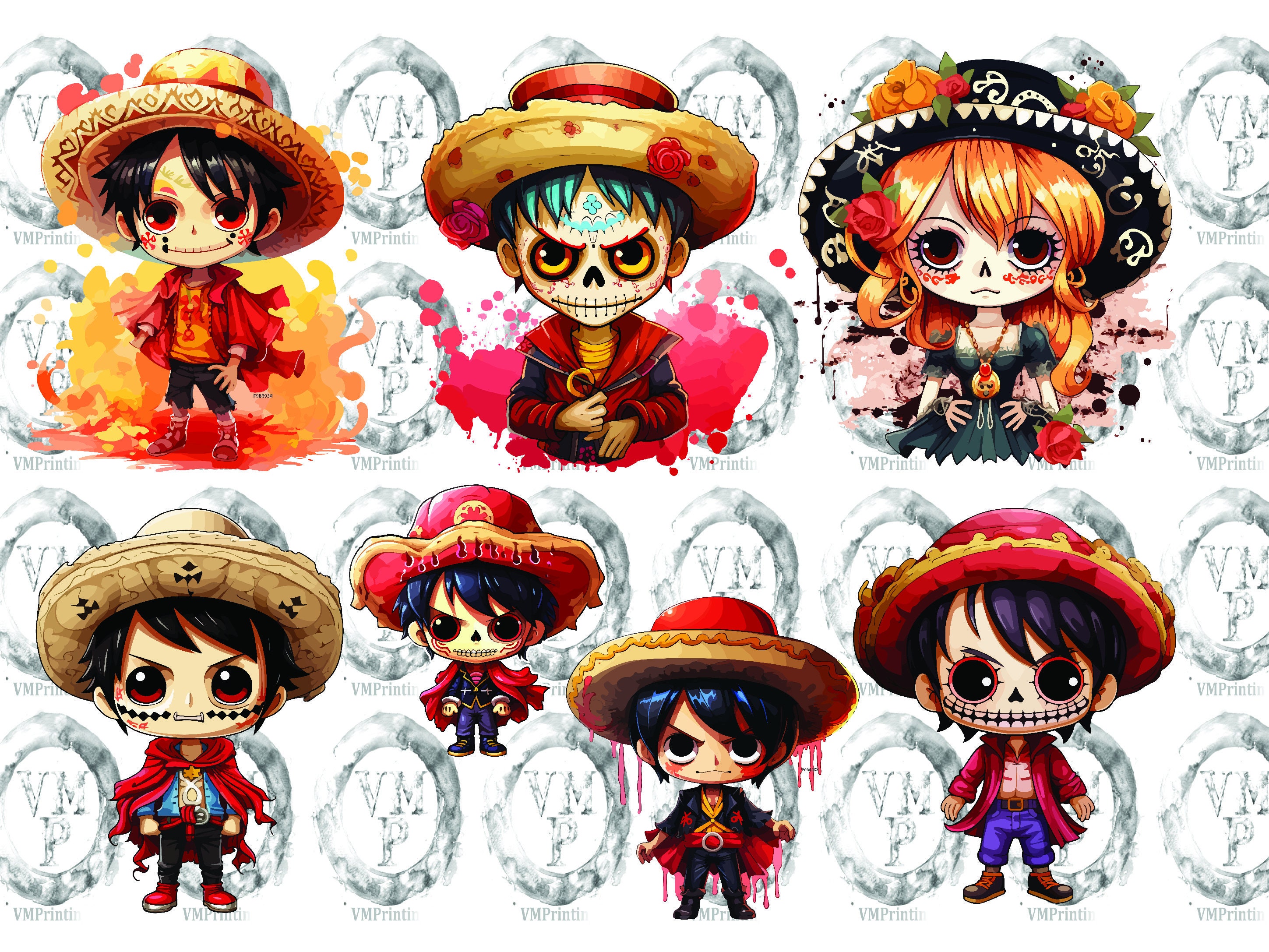 Set of 34 Chibi Designs Clipart Bundle-png & Svg-anime Sugar - Etsy
