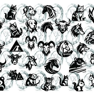 SVG & PNG - Set of 225 Black and White Dungeons and Dragons Icon Bundle ...