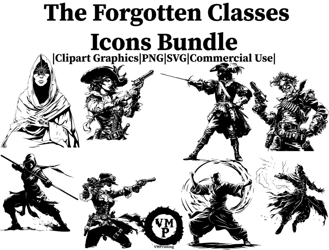 SVG & PNG Set of 438 Dnd Forgotten Classes Icons Bundle Artificers ...