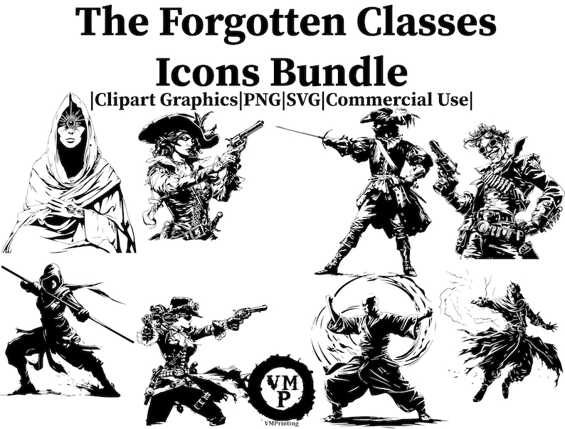 SVG & PNG Set of 438 Dnd Forgotten Classes Icons Bundle Artificers ...