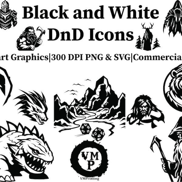 Dungeons and Dragons Monsters Svg - Etsy