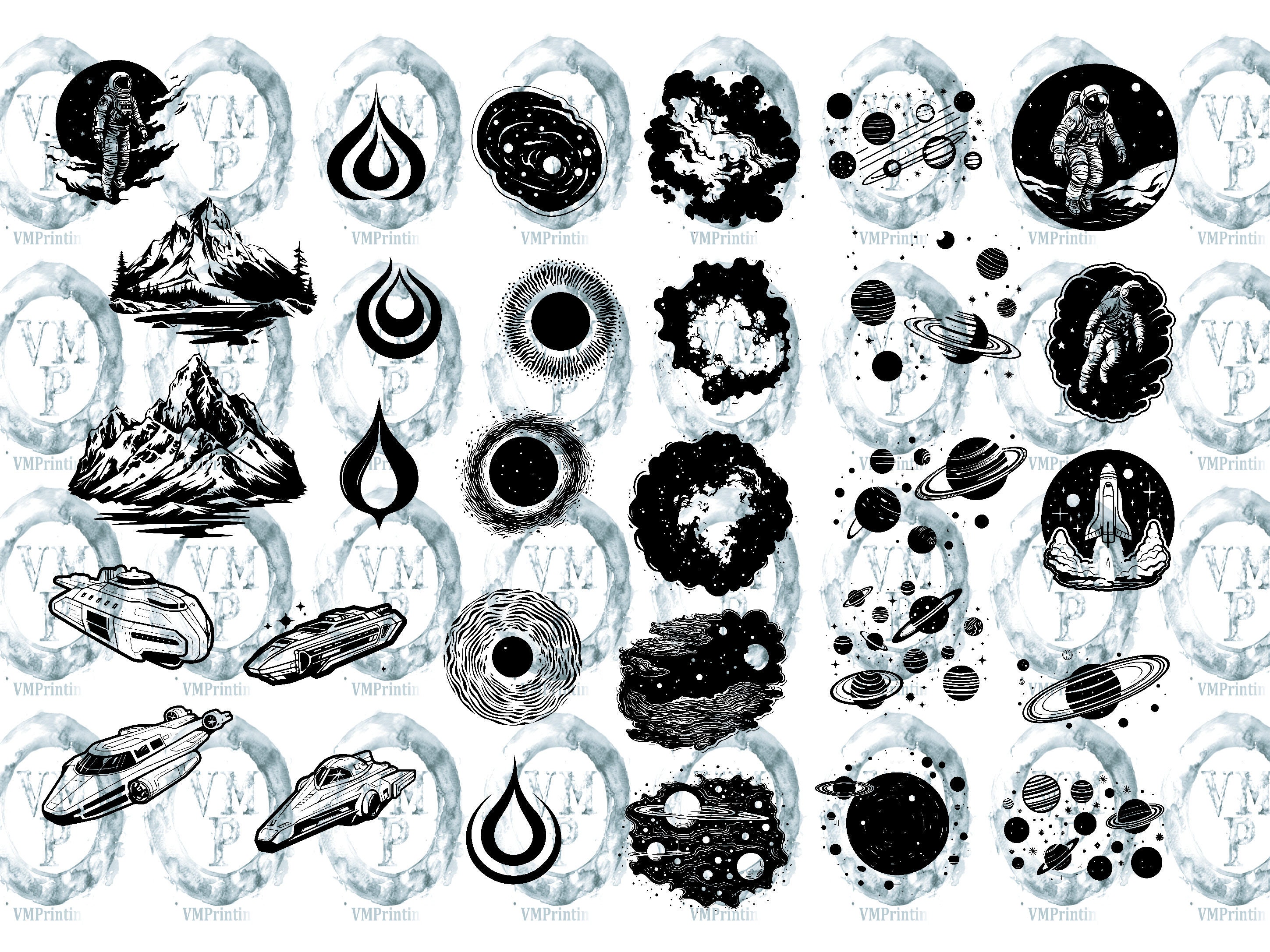 SVG & PNG Set of 228 Nature and Scenery Icons Bundle - Etsy