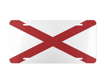 Alabama Flag License Plate - Etsy