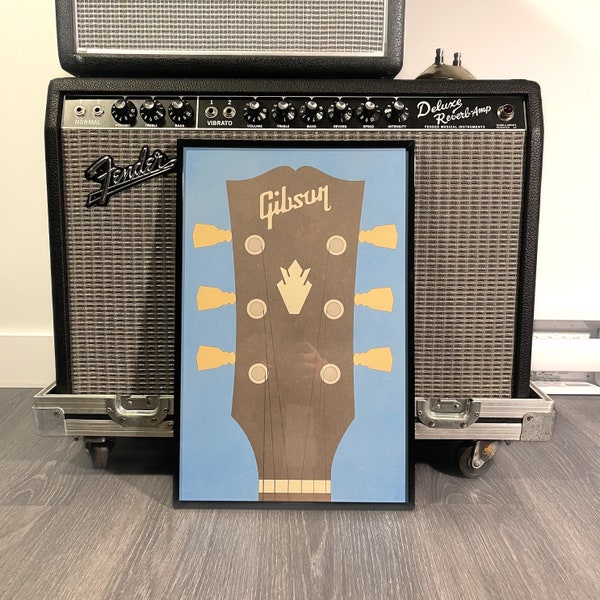 Gibson Guitar Poster - Etsy