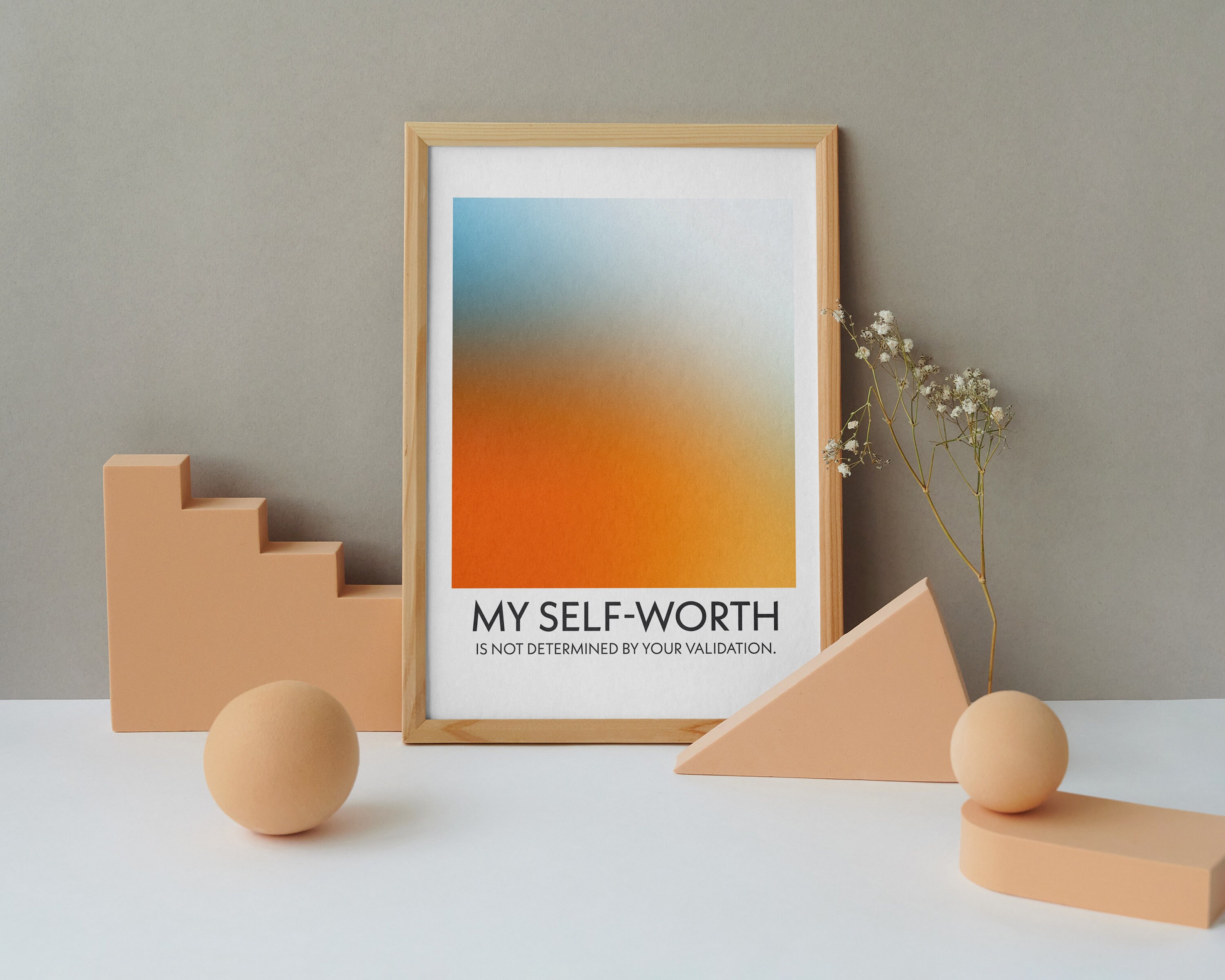 15 Neutral Affirmation Poster Bundle: Digital Download, Mindfulness ...