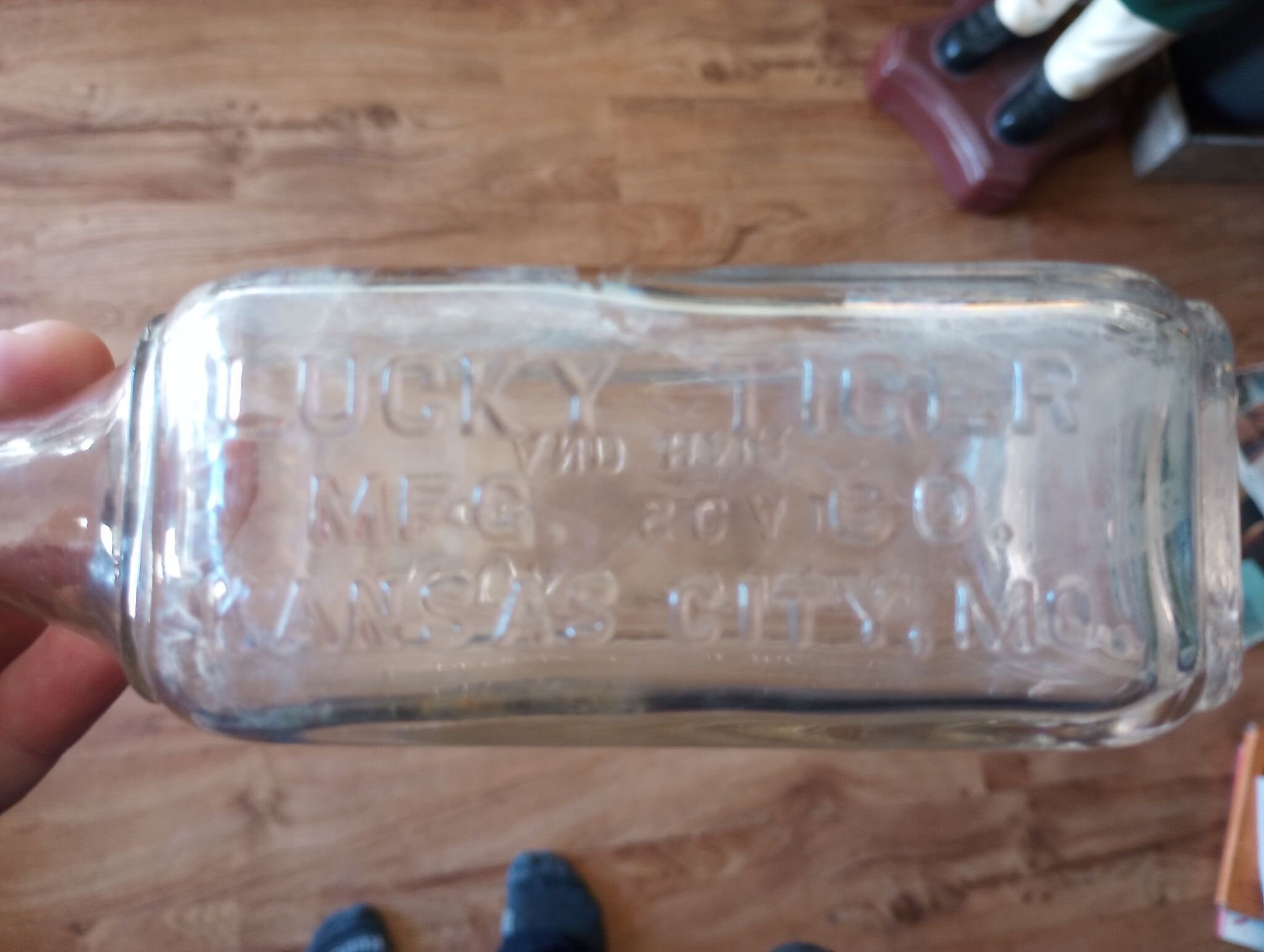 Vintage Lucky Tiger Hair Tonic Glass Bottle - Etsy