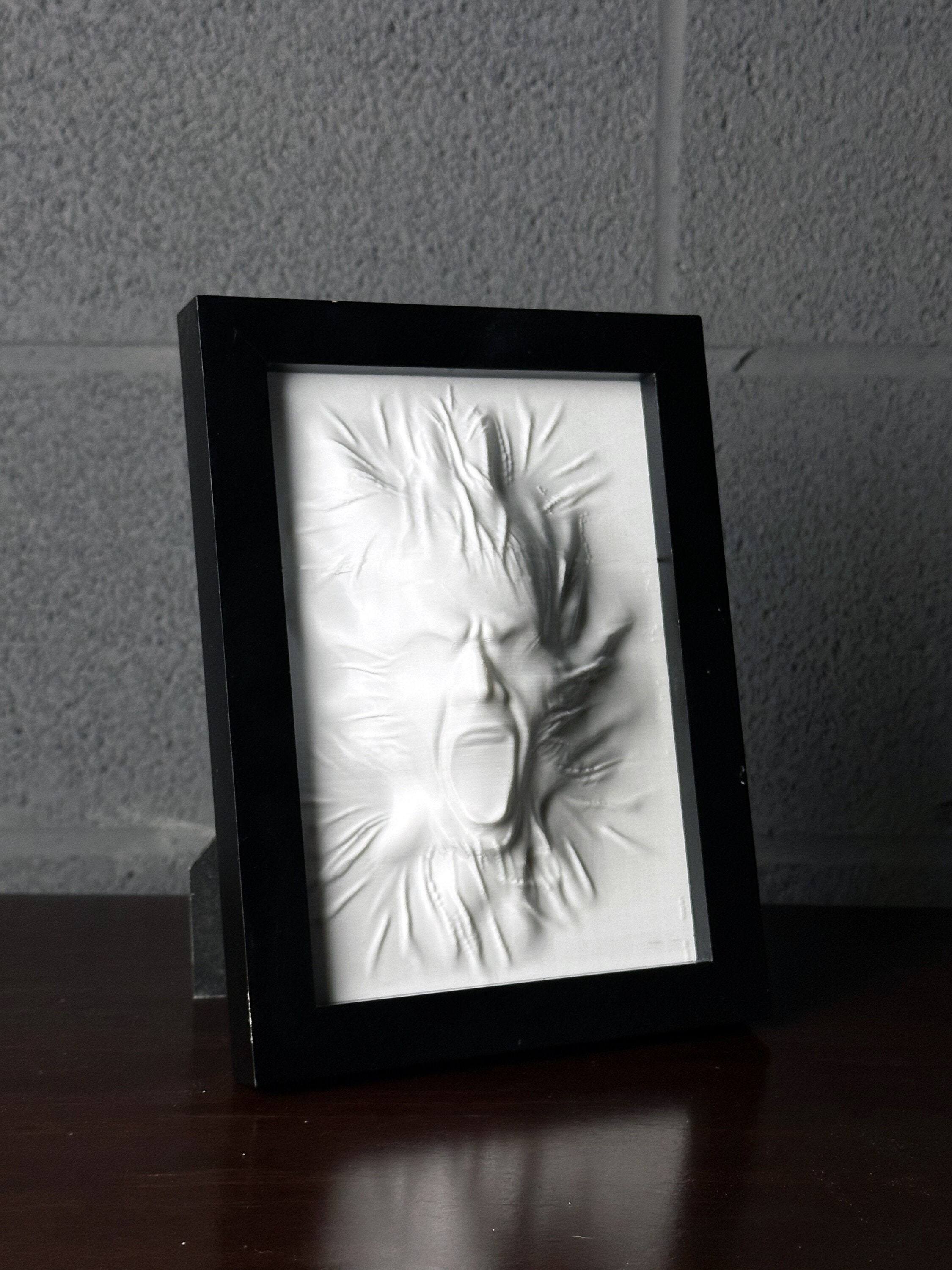 Framed Scream 3D Wall Art 3D Wall Sculpture 3D Framed Canvas 3D Printed ...