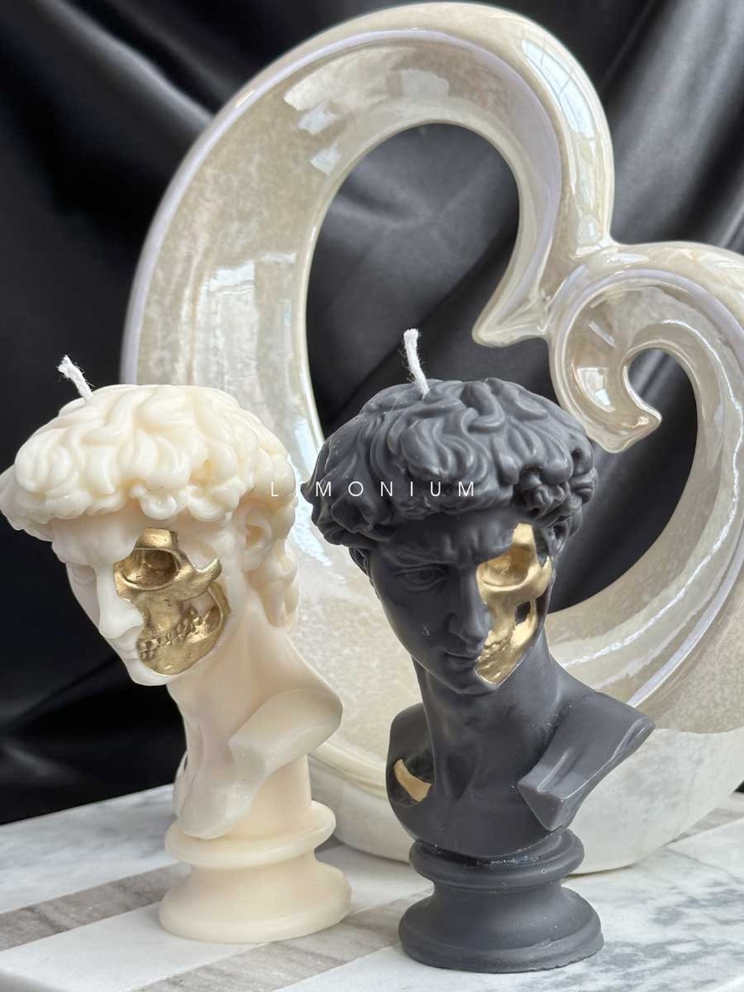 2PC David Bust Candle | Classic Art Candles | Unique Candles ...