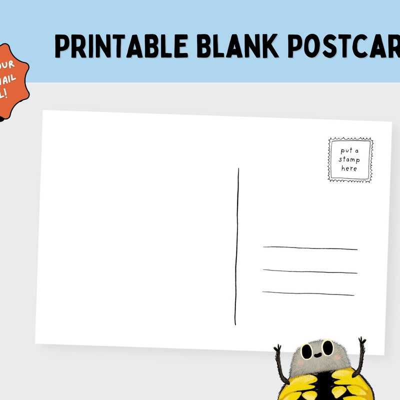 Kids Postcard - Etsy