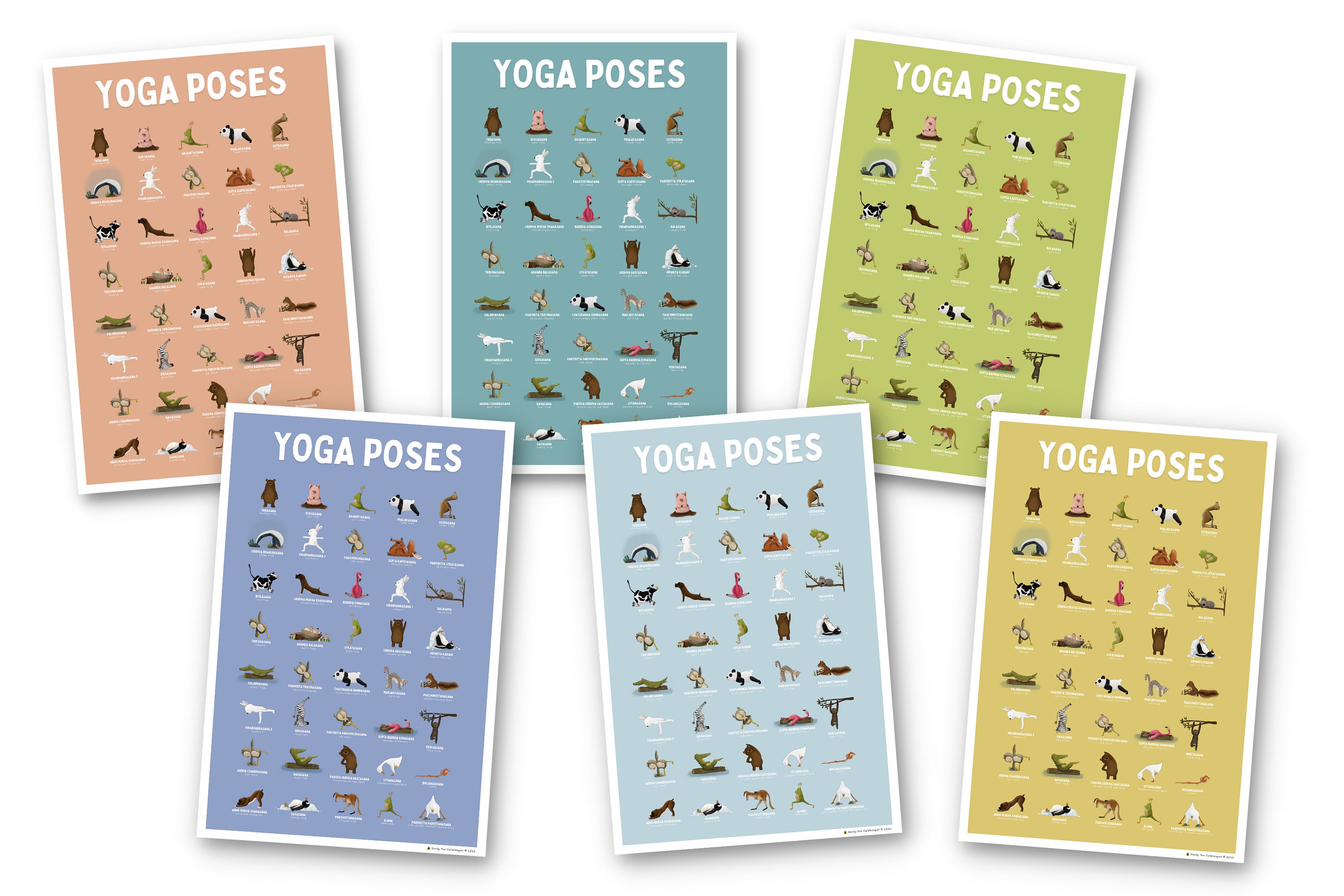 Yoga Animal Poses Poster – Kids Classroom Decor (digital Download) - Etsy