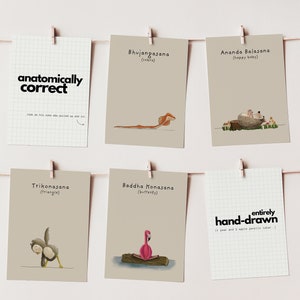 40 Yoga Animal PRINTABLE Cards/asana Sequence Planner/digital Download ...