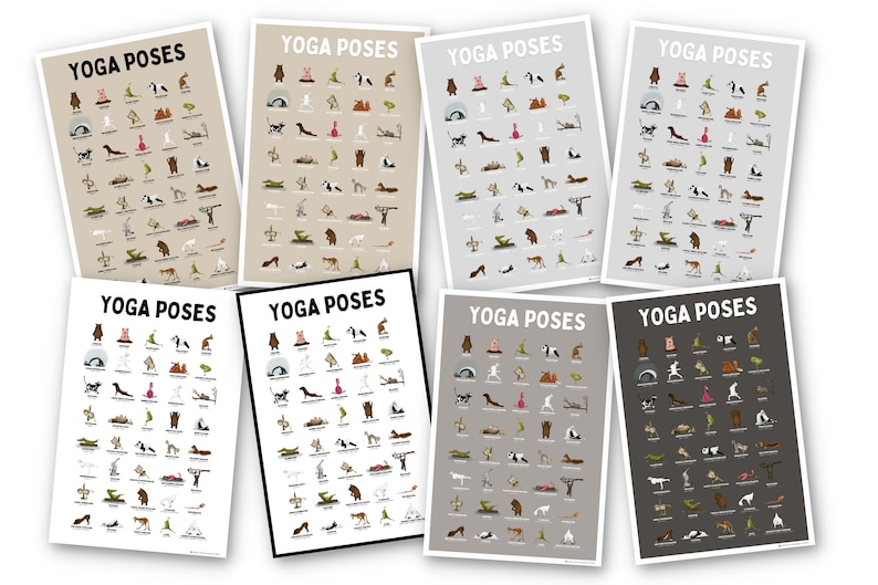 Yoga Animal Poses Poster – Kids Classroom Decor (digital Download) - Etsy