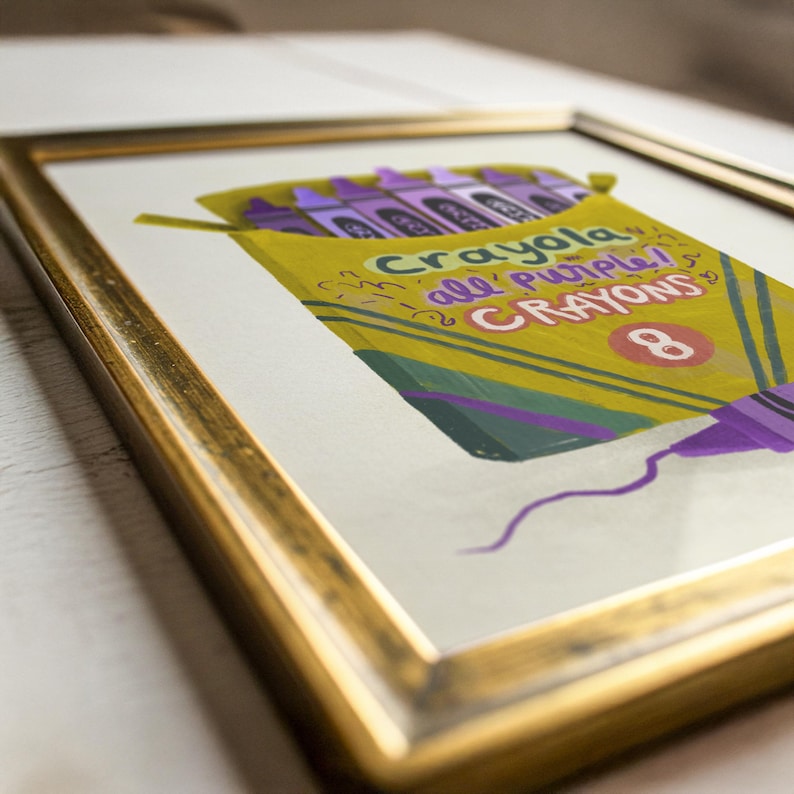 Harold and the Purple Crayon Nursery Art Print: Whimsical Children's ...