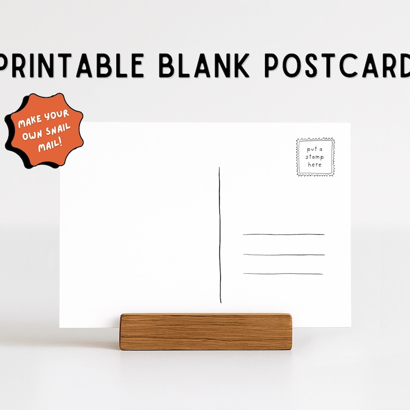 Postcard Back Design - Etsy