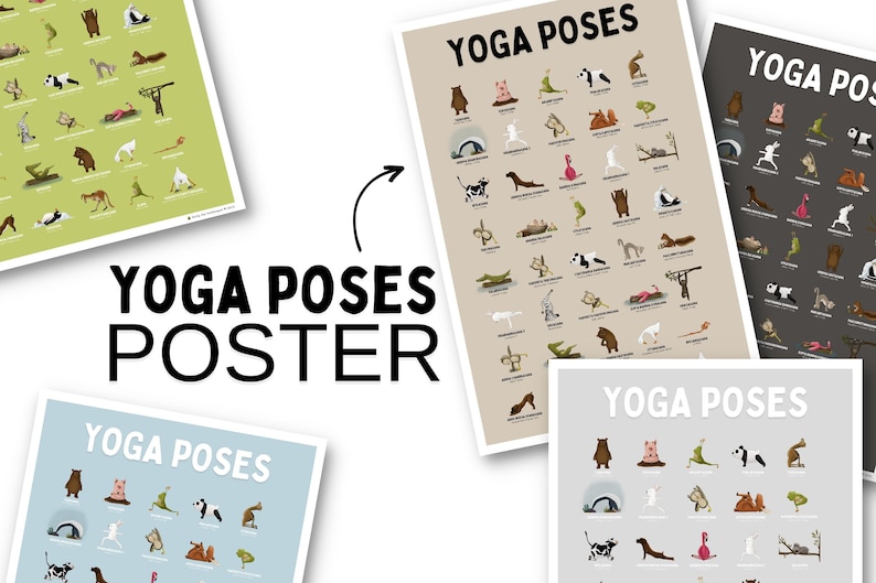Yoga Animal Poses Poster – Kids Classroom Decor (digital Download) - Etsy