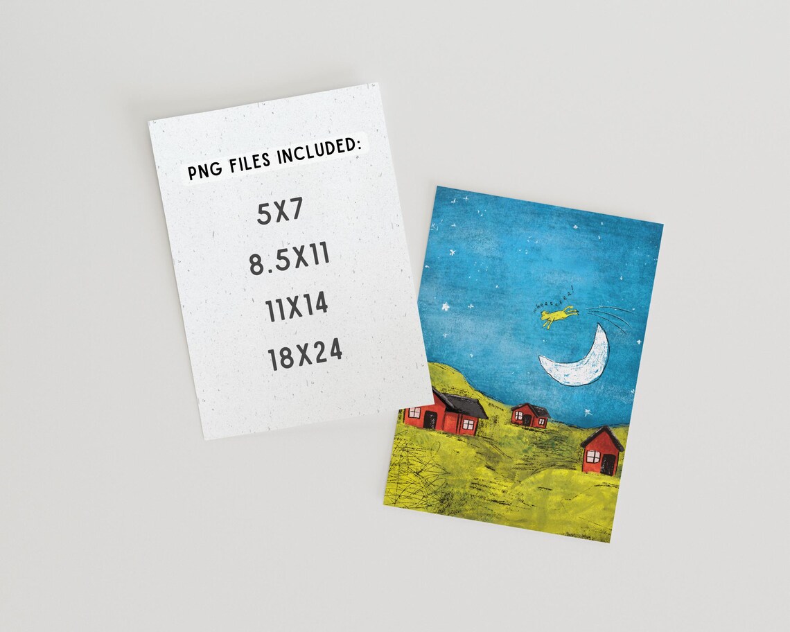Goodnight Moon Nursery Art Print: Whimsical Children's Book Decor ...