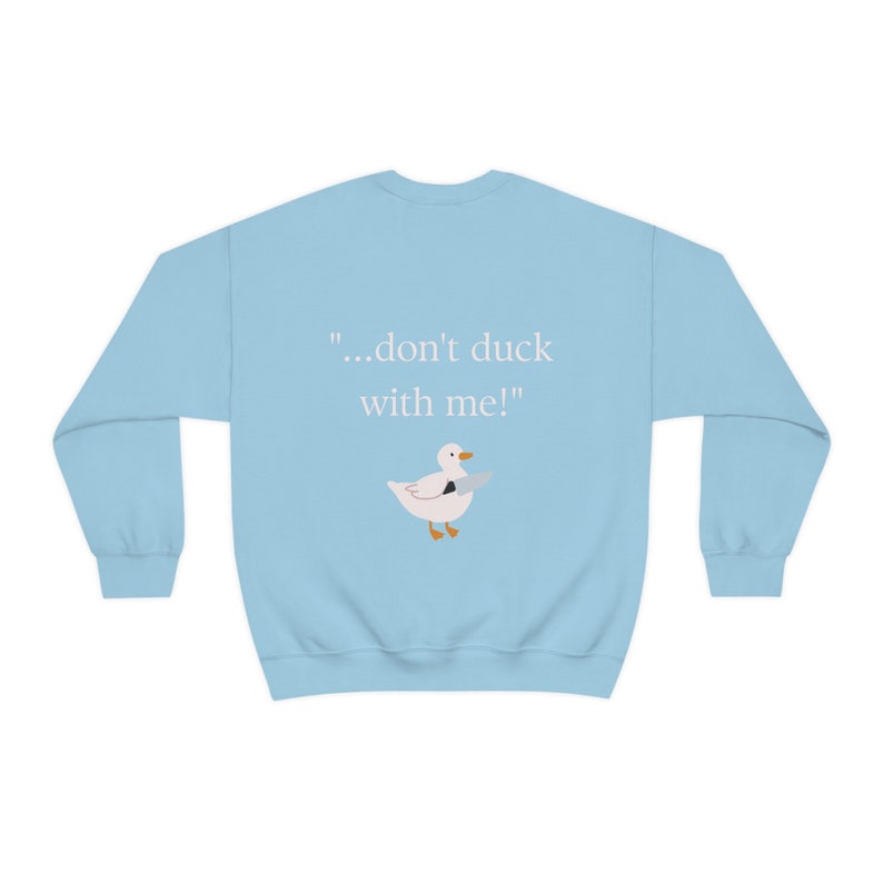 Meme Sweatshirt, Murder Duck, Gift for Duck Lover, Duck Lover ...