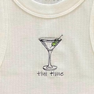 Martini Tank Top / Tini Time - Etsy