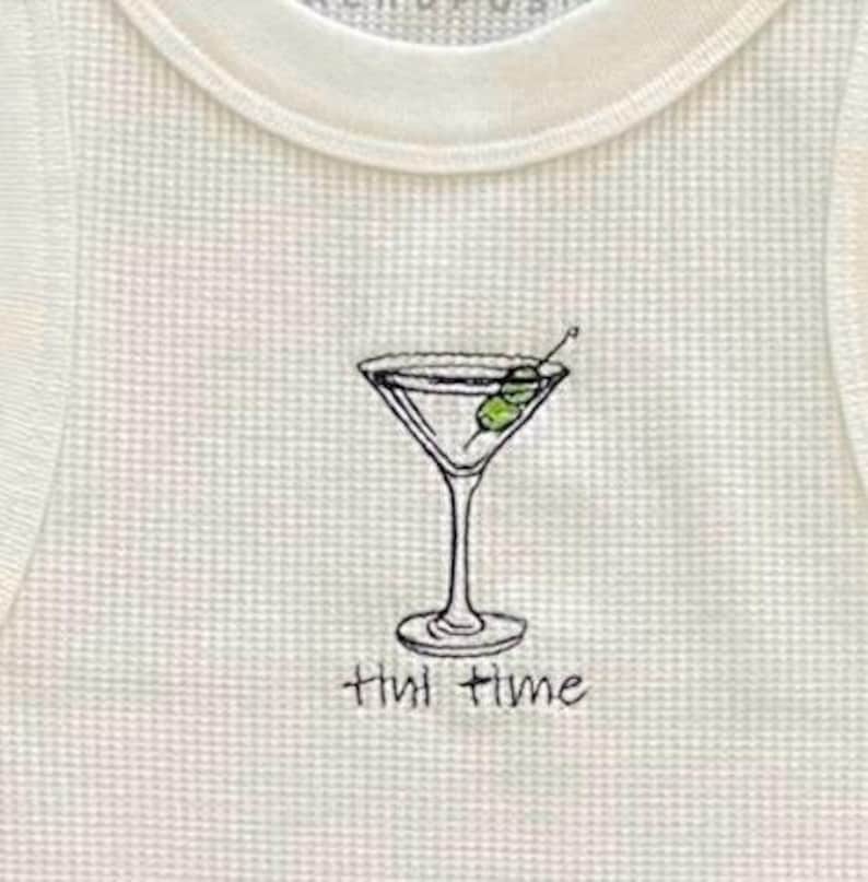 Martini Tank Top / Tini Time - Etsy
