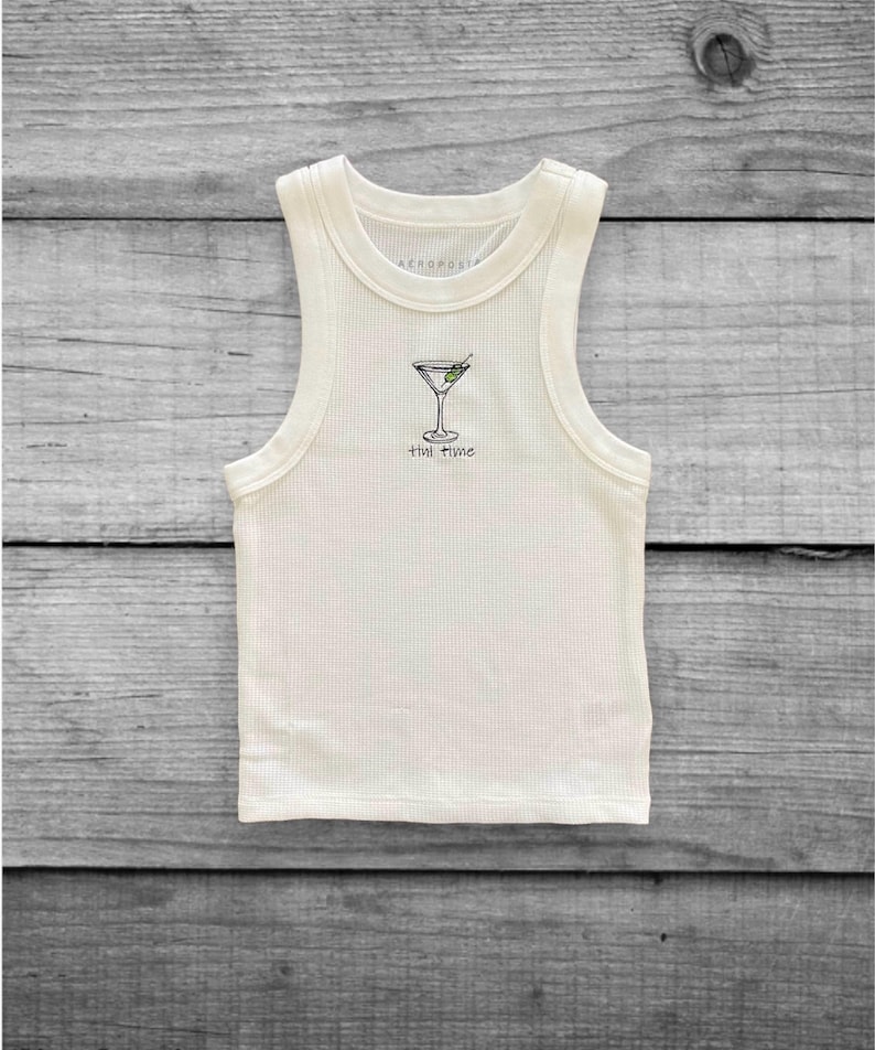 Martini Tank Top / Tini Time - Etsy