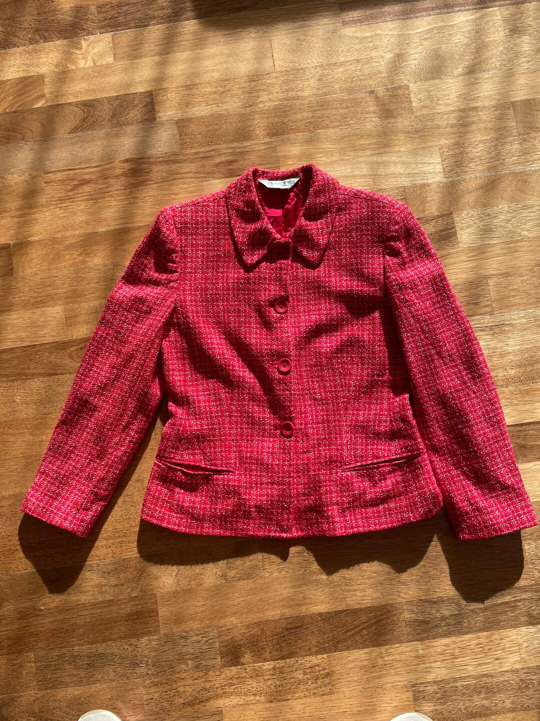 Vintage Austin Reed Jacket in Red - Etsy