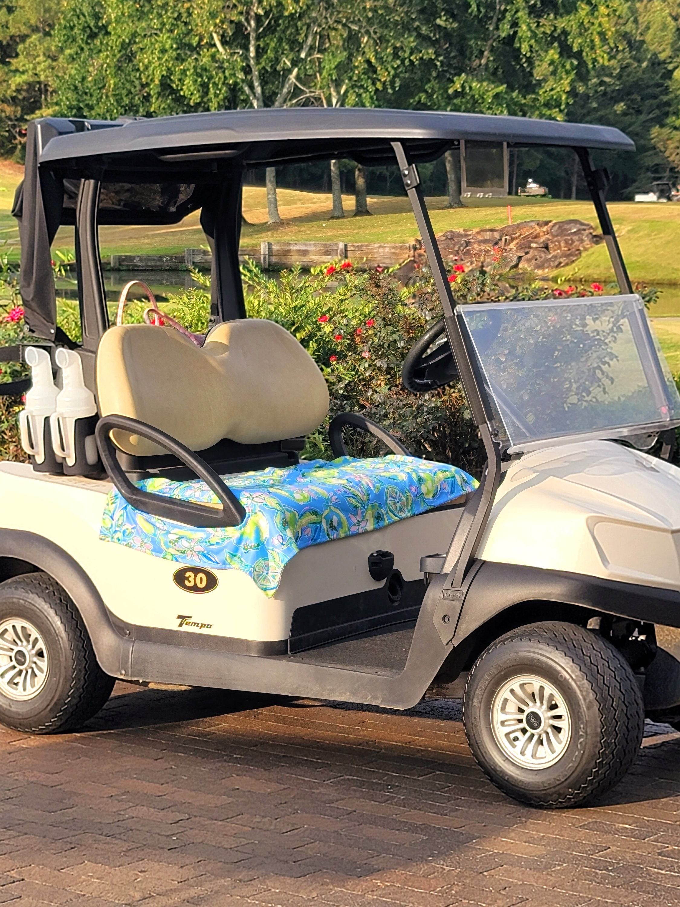 Golfcart Seat Cover in They See Me Rollin Golf Cart Seat Blanket With ...