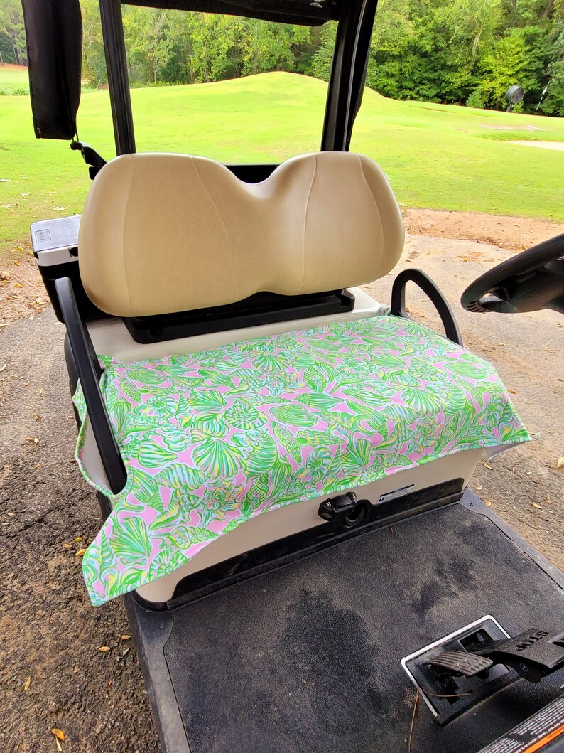 Golf Cart Seat Cover in the Sand Trap Fleece Golf Blanket With or ...