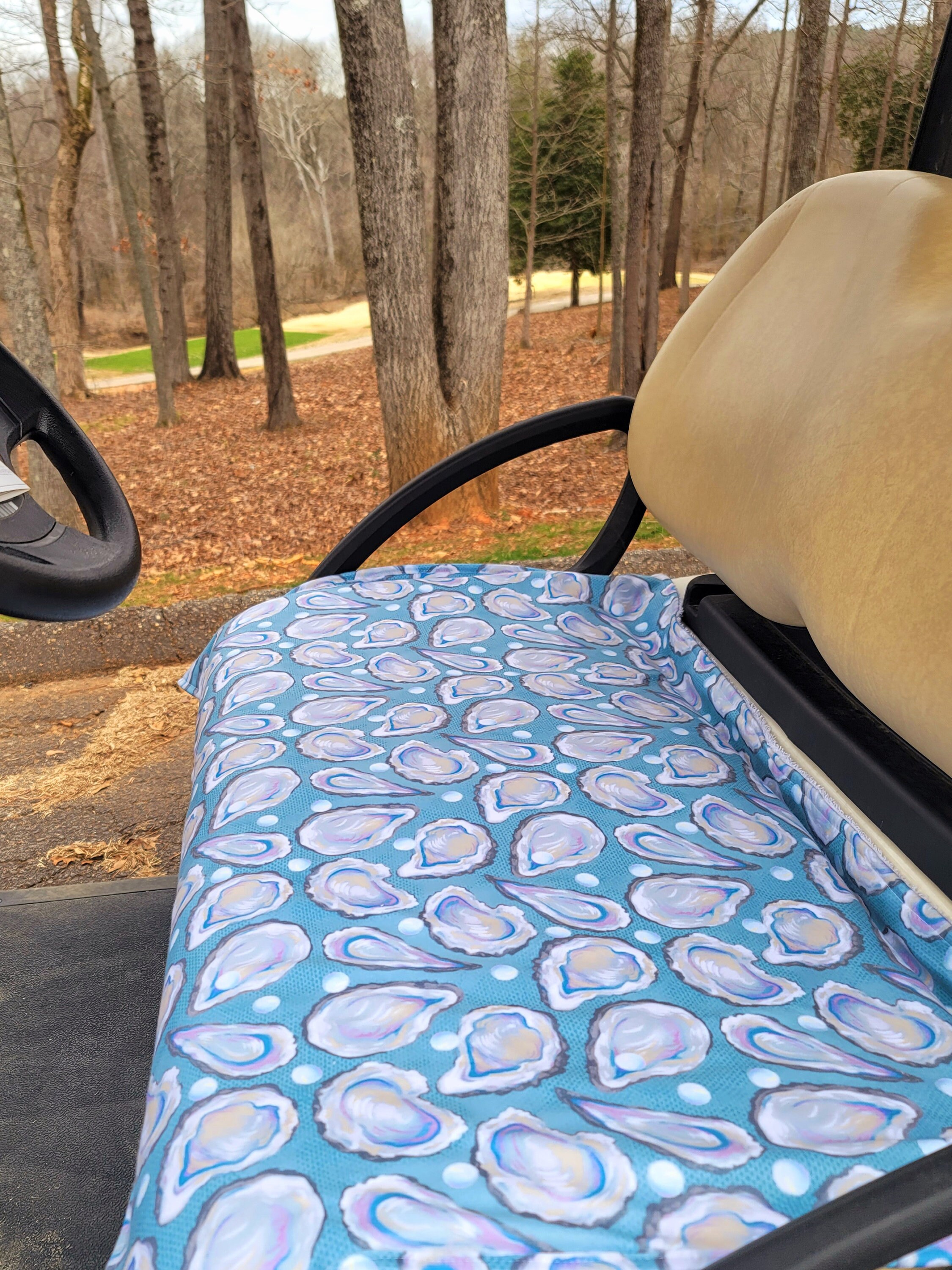 Golf Cart Seat Cover in the Sand Trap Fleece Golf Blanket With or ...